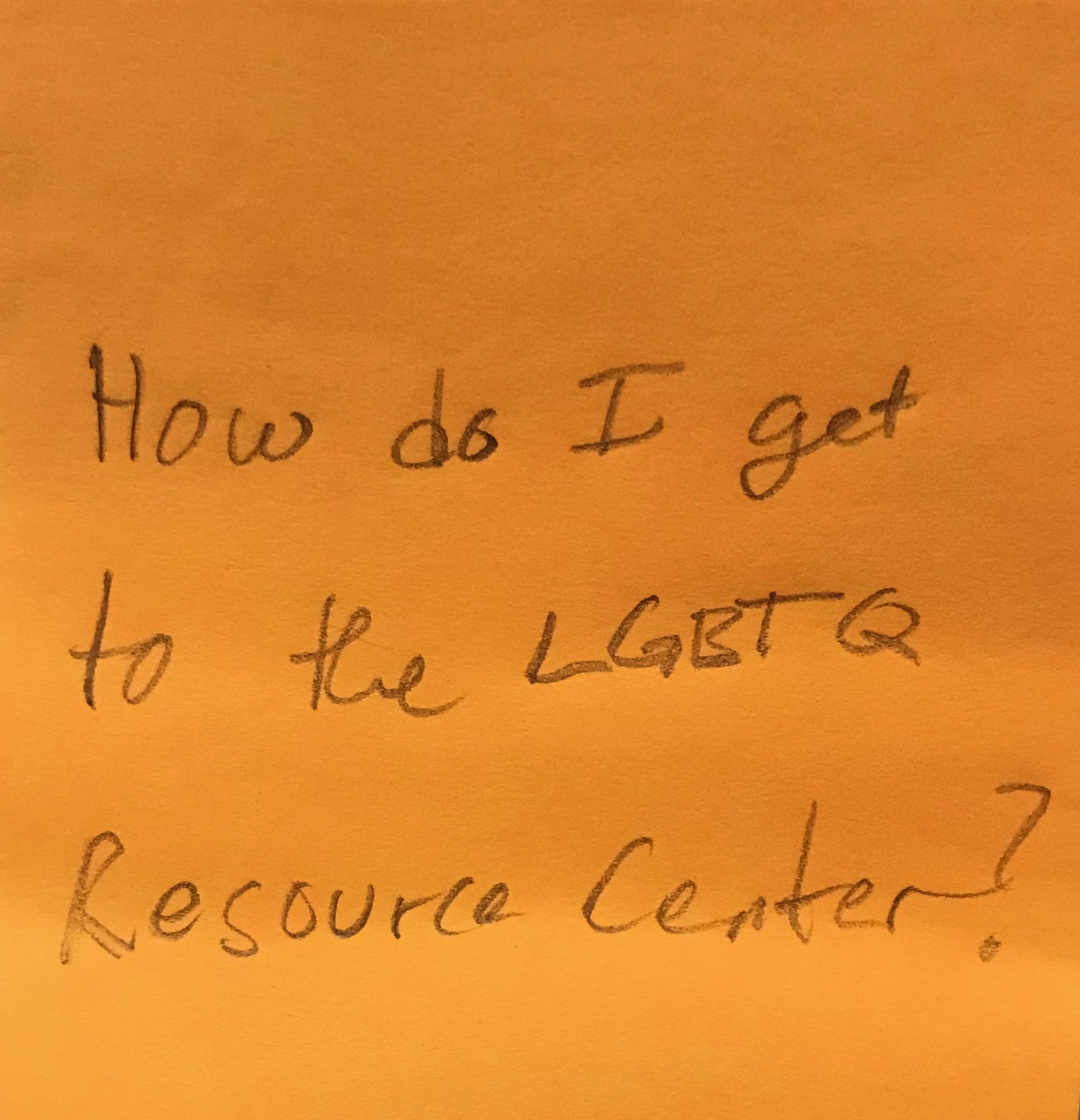 How Do I Get To The LGBTQ Resource Center The Answer Wall