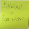 Backwood or fronto + paper? – The Answer Wall