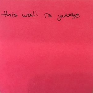 this wall is yuuuge – The Answer Wall