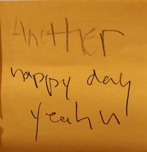 Another happy day yeahh – The Answer Wall