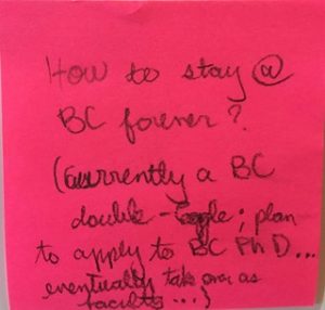 How to stay @ BC forever? – The Answer Wall