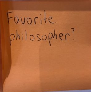 Favorite philosopher? – The Answer Wall
