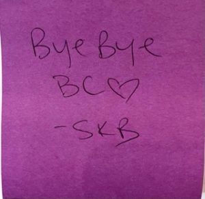 Bye Bye BC – The Answer Wall