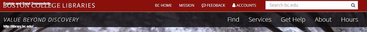 Libraries homepage has a new look! – Boston College Libraries News