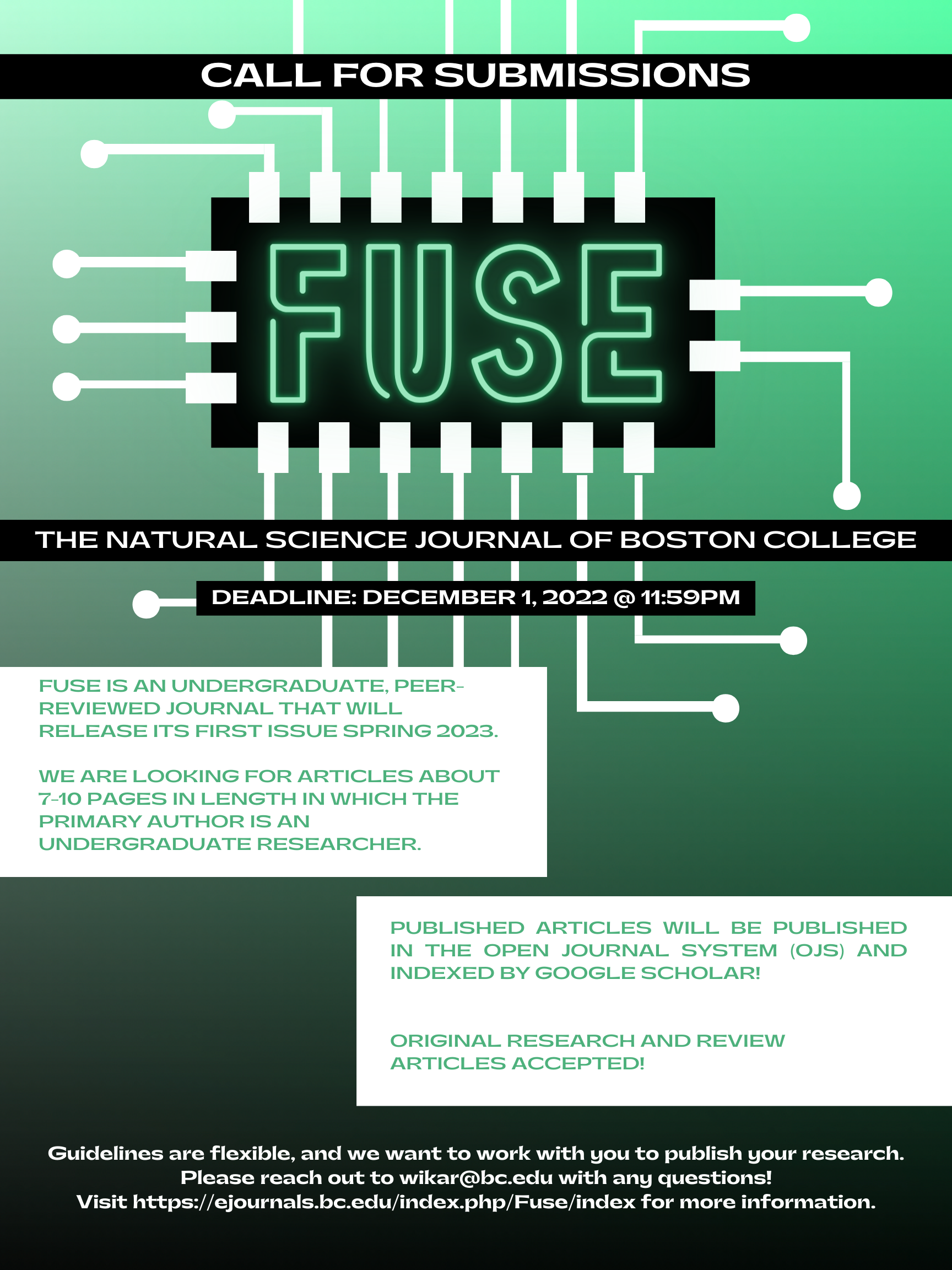 New Sciences E-Journal, Fuse, is Calling for Submissions – Boston ...